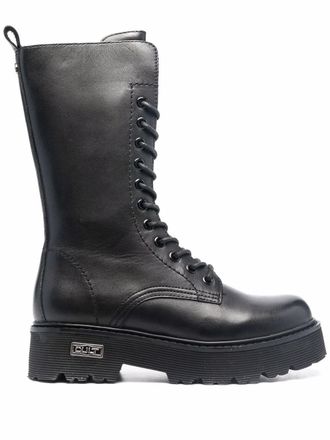 Cult bottes en cuir - Noir