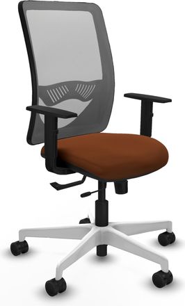 Piqueras y Crespo Schreibtischstuhl mit Armlehnen Zulema, h&ouml;henverstellbare Lendenwirbelst&uuml;tze, ausgestattet mit Syncro/Traslack und Schneideschaum, mit Rollen 65 mm, N