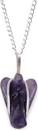Ancient Wisdom Anh&auml;nger Edelstein Guardian Angel Anh&auml;nger - Amethyst GPJ-18 Marke, Einheitsgr&ouml;&szlig;e, Metall, Kein Edelstein