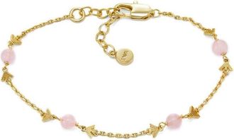 Emporio Armani Damenarmband aus Sterlingsilber mit Karabiner- oder Schieberverschluss, Goldgelb