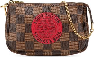 Louis Vuitton Crossbody Bags - Damier Ebene Trunks and Bags Mini Pochette Accesso - Gr. unisize - in Braun - für Damen