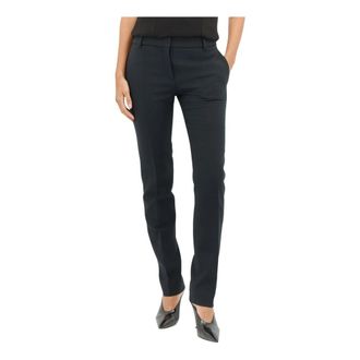 Toteme Schmale Wollmischung Low-Waist Hose - - Trousers - Damen - Schwarzk - 2XS
