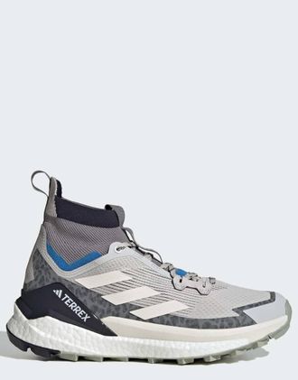 adidas Terrex free hiker 2.0 chaussures de randonn&eacute;e en gris one / blanc craie