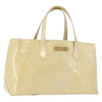Louis Vuitton Sac &agrave; main vintage en cuir verni Pre-owned - Femme - Pre-owned - Beige - Taille: ONE Size