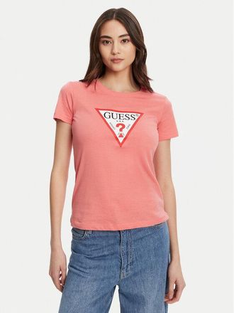 Guess T-Shirt W1YI1B I3Z14 Korallenfarben Regular Fit