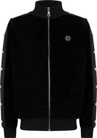 Philipp Plein Homme, Sweatshirts et sweats &agrave; capuche, Noir, Taille: 3XL Zip-throughs