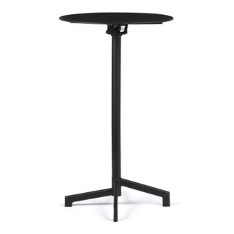 Sklum Klappbarer und umwandelbarer Bartisch in 2 H&ouml;hen aus Stahl (&Oslash;59,5 cm) Dely Schwarz