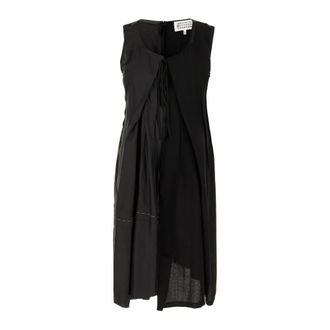 Maison Margiela Panelkleid - - Dresses - Damen - Schwarzk - 3XS