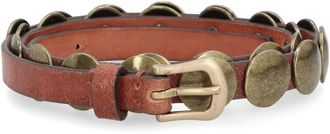 Golden Goose Womens Belt Trinidad Nougat Leather Cow Hide