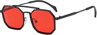 Generic Lunettes de soleil punk pour hommes et femmes à monture large, lunettes de soleil pour vacances en plein air (couleur : C, taille : moyen) 2026