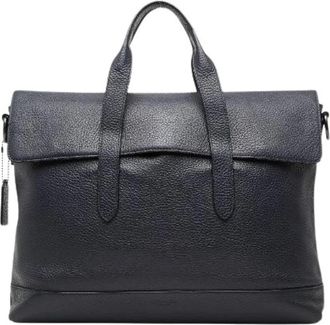 Coach Sacoche daffaires en cuir Pre-owned - Femme - Pre-owned - Bleu - Taille: ONE Size