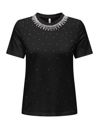 Only Onljulia S/S Embellisment Top Box JRS