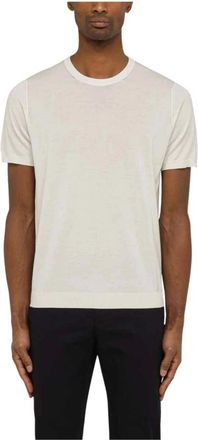 Drumohr Homme, Tops, Blanc, Taille: 2XL T-shirt Rasato