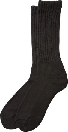 RoToTo Homme, Sous-v&ecirc;tements, Noir, Taille: S Loose Pile Crew Socks