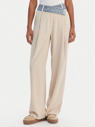 Desigual Stoffhose 26SWPW28 Beige Regular Fit