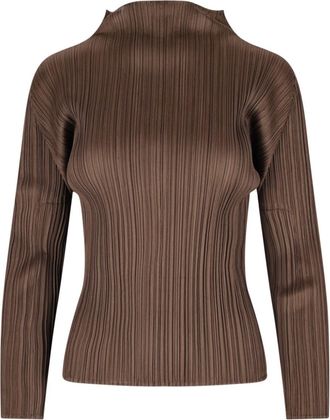 Issey Miyake Plissiertes Oberteil