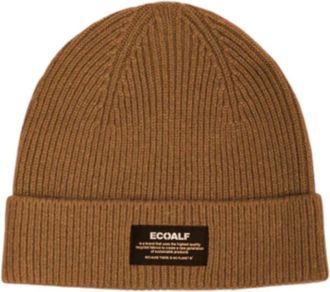 Ecoalf Ecoalf, unisex, Accessoires, Brun, Taille: ONE Size Bonnet en tricot côtelé
