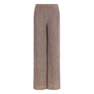 Missoni Ma&szlig;geschneiderte Hose aus Lam&eacute;-Viskose mit Pailletten - - Trousers - Damen - Rosa - S