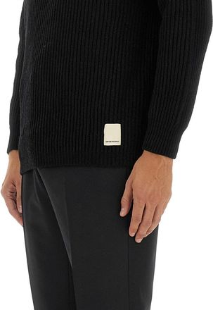 Emporio Armani Wool Jersey Sweater - Black