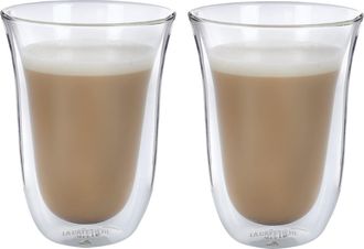 La Cafetière Latte-Macchiato-Tassen, doppelwandig, 2er-Set, Klar