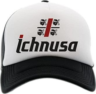 Generic Birra Ichnusa Hommes Femmes Unisexe Casquette de Baseball Noir Blanc Men Women Unisex Cap Black White