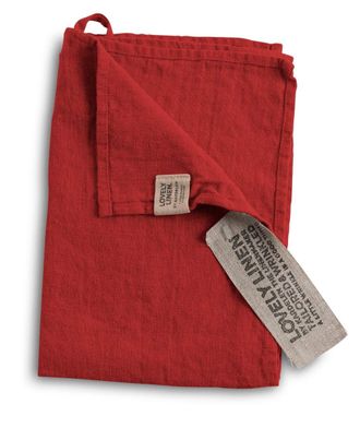 Kardelen Lovely Linen GTL0182 Lovely Platzset Leinen real red (1 St&uuml;ck)