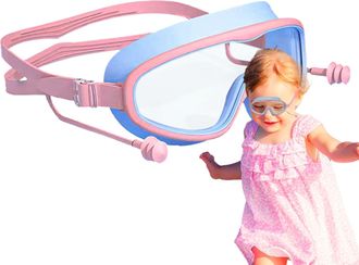 Generic Anti-Beschlag-Schwimmbrille, Schwimmbrille f&uuml;r | Anti-Fog-Brille mit Ohrst&ouml;pseln | Surfzubeh&ouml;r mit Sicht, ohne Auslaufen, professionelle Poolausr&uuml;stun