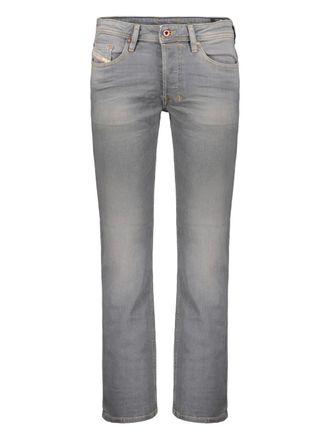 Diesel jean droit &agrave; coupe cinq poches - Gris