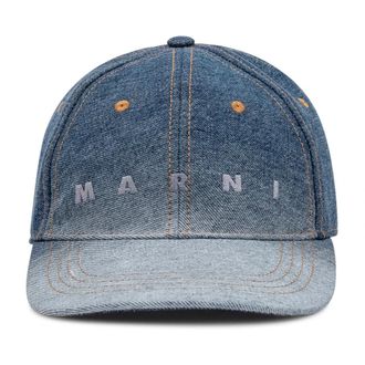 Marni Logo Cap - - Accessories - Herren - Blau - M