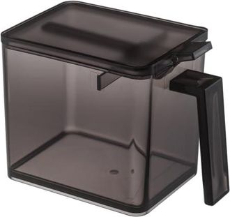 Yamazaki Tableware Home Boîte à épices | Plastique | Grande | Stockage des aliments, Noir