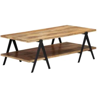 vidaXL Vidaxl - Table basse 115x60x40 cm Bois de manguier massif