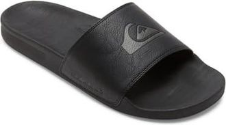 Quiksilver Rivi Nubuck Slide. Sandales pour Homme, Noir 1, 40 EU, Noir 1, 40
