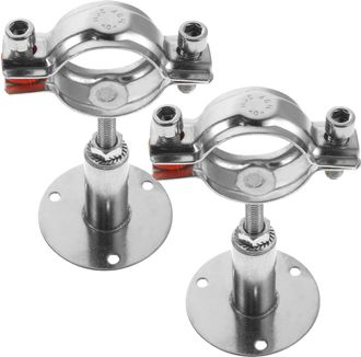 Cabilock 2 St&uuml;ck Wandmontiertes Weinregal mit Verstellbarer Rohrschelle Platzsparender Flaschenhalter f&uuml;r B&uuml;ro und K&uuml;che Modernes Metall Design Einfache Montag