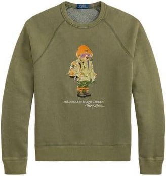 Polo Ralph Lauren Pull ample col rond en coton m&eacute;lang&eacute;