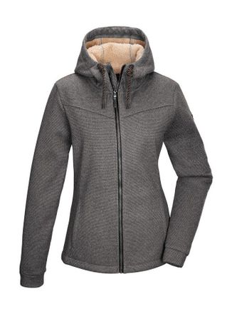 G.I.G.A. DX by killtec Fleecejacke GW 38 WMN KNTFLC JCKT Strickfleecejacke mit Teddyfutter, verstellbarer Kapuze, Kinnschutz