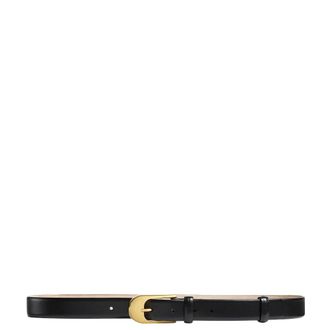 Khaite Schwarzer Lederg&uuml;rtel mit goldener Schnalle - - Accessories - Damen - Schwarzk - 90 CM