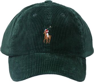 Polo Ralph Lauren logo-embroidered corduroy cap - Gr&uuml;n