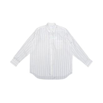 Comme Des Gar&ccedil;ons Forever Stripe Shirt - - Shirts - Herren - Wei&szlig; - L