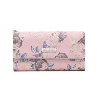 Miss Lulu Portefeuille Femme Long clapet en PU,12 emplacements pour Cartes,Motifs Secrets &eacute;l&eacute;gants,Id&eacute;al pour Shopping,Travail,Voyage et Sorties quotidianes