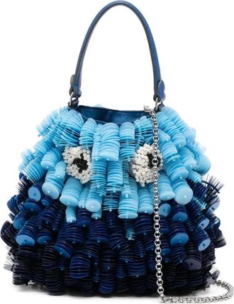 Anya Hindmarch sac cabas à motif graphique - Bleu