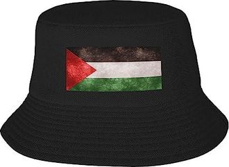 Generic Chapeau De Godet Drapeau De La Palestine Chapeaux De Visi&egrave;re Pliable &Eacute;t&eacute; Bonnet Soleil, pour La Randonn&eacute;e, Le Camping, Plage, 56-58cm