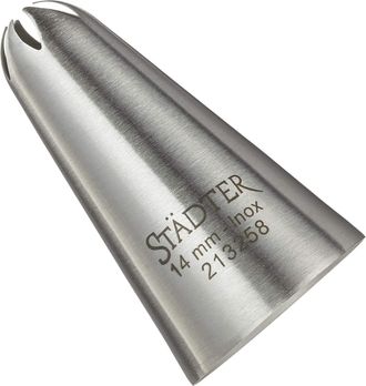 Städter 213258 Blütentülle, Edelstahl, Silber, 1,4cm