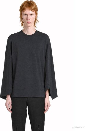 Comme Des Gar&ccedil;ons Cut-Out Cotton Sweatshirt