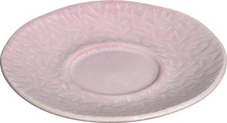 Leonardo Leonardo Matera Unterteller 1 Stück, spülmaschinengeeigneter Steingut-Unterteller für Matera Tassen, 1 Keramik-Untertasse, rosa, Ø 15 cm, 018576