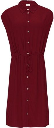 s.Oliver Minikleid Kleid &Auml;rmelloses Hemdblusenkleid aus Viskose