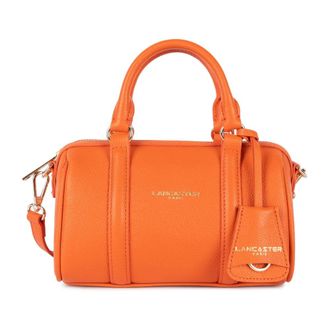 Lancaster Femme, Sacs, Orange, Taille: ONE Size Sac bandouli&egrave;re orange &agrave; zip Milano Ana