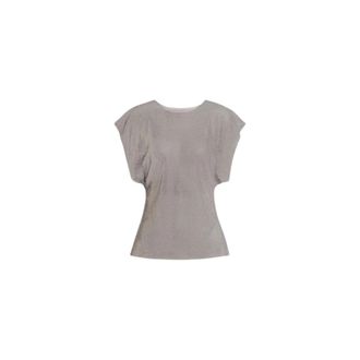 Alberta Ferretti Femme, Blouses et Chemises, Gris, Taille: 40 FR Micro-rhinestone Midi Dress