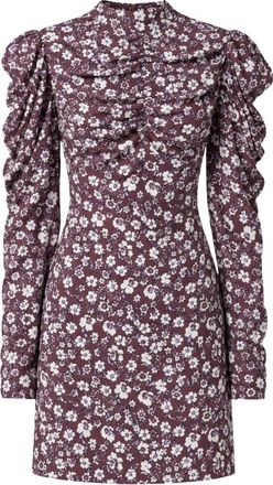 Mar De Margaritas Accollato Kurzarmkleid - - Dresses - Damen - Rot - M