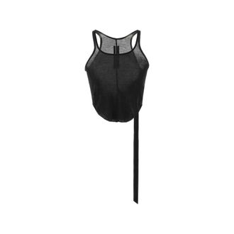 Rick Owens Basic Tank Cropped Top - - Tops - Damen - Schwarzk - S