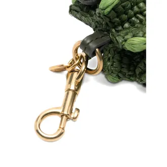 Anya Hindmarch Khaki Keyring Charm - Green
